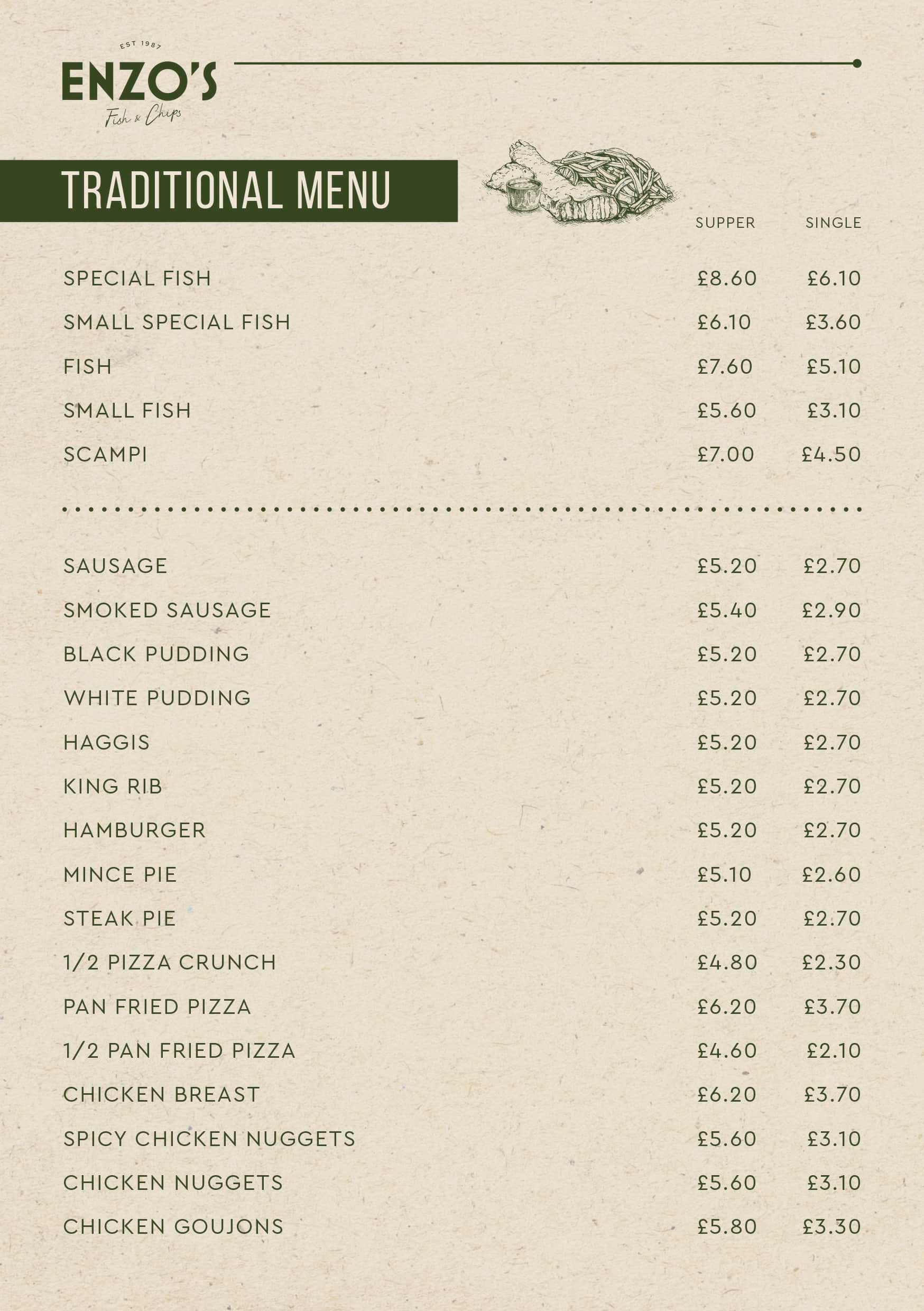 Homepage - Enzos Fish & Chips